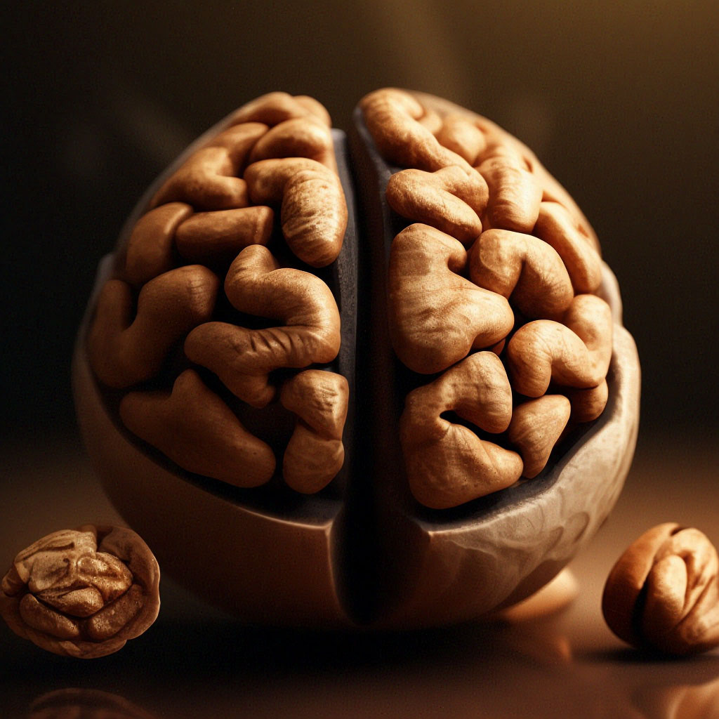 "The Walnut brain" — image created in Shedevrum