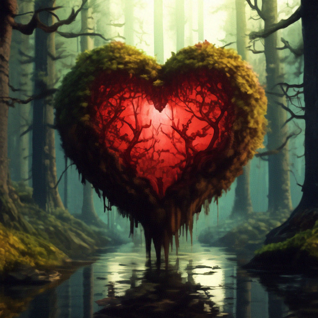 "Forest heart" — image created in Shedevrum