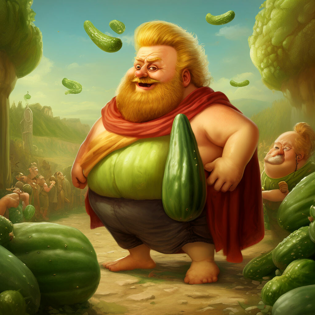 "It's a cool and funny battle of poop …" — image created in Shedevrum