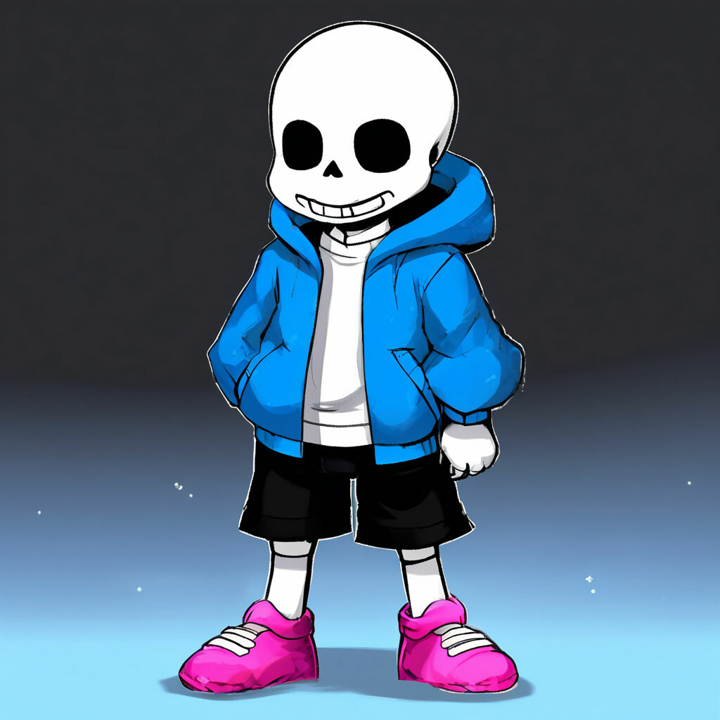 "Undertale characteristics of Sans on …" — image created in Shedevrum