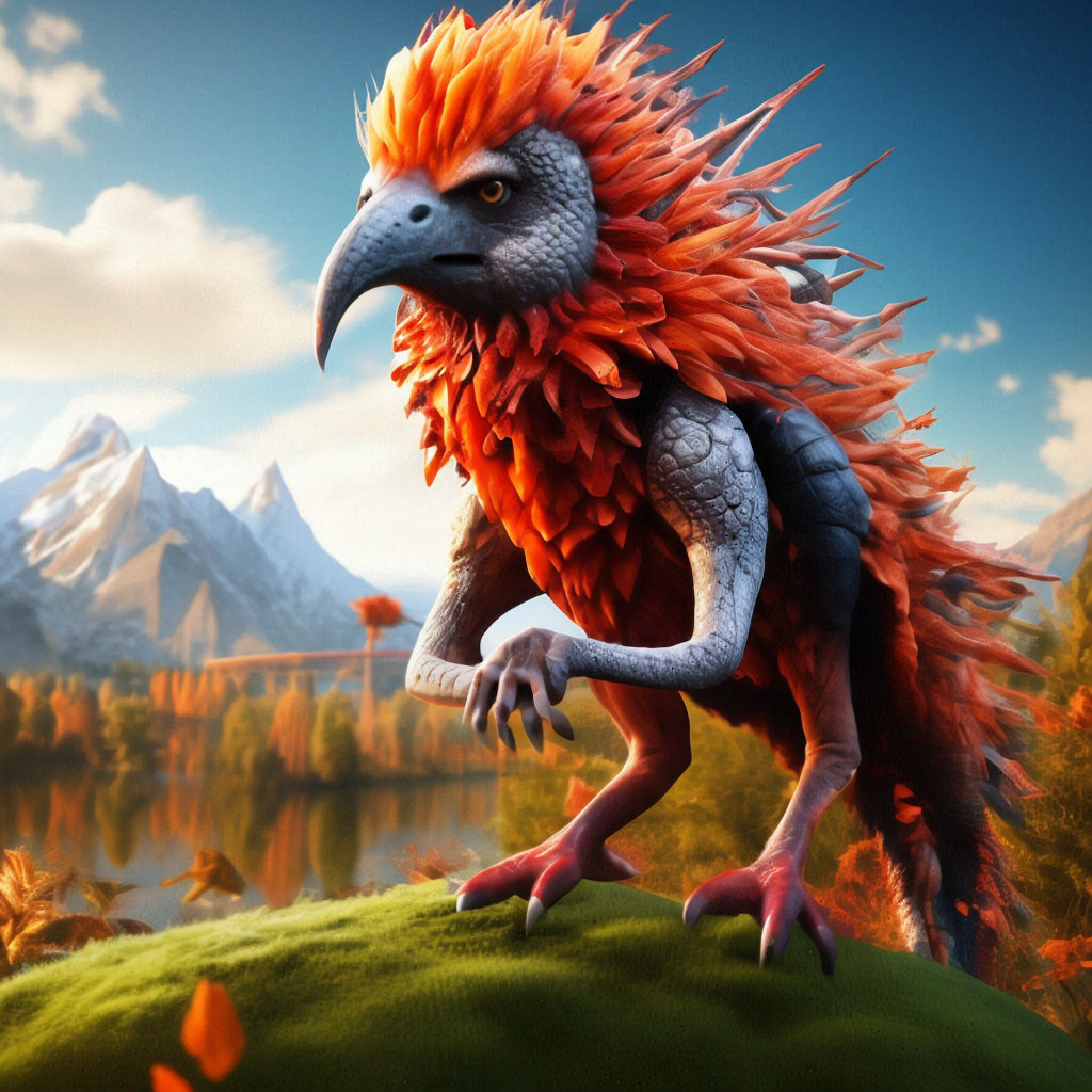 "Create the most unusual hybrid" — image created in Shedevrum