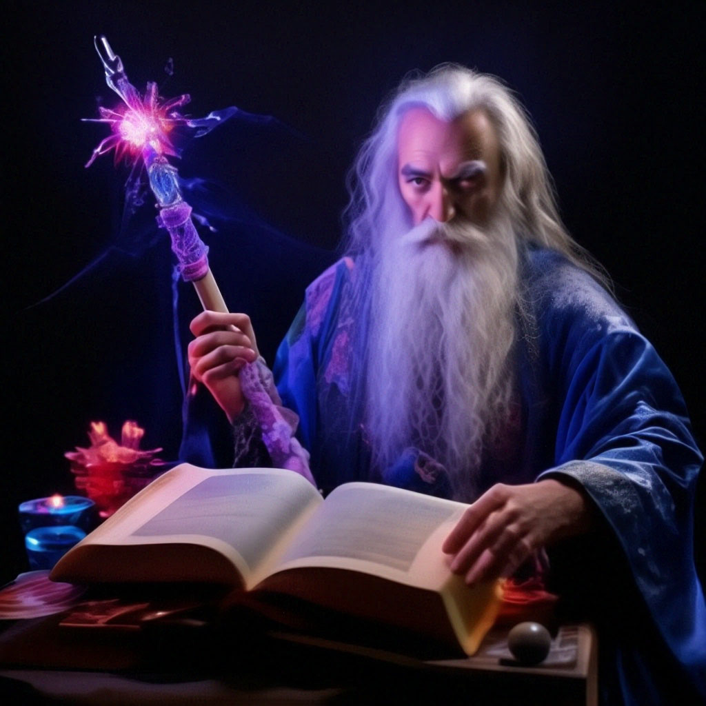 "ALL GLASSBLOWING superrealism STYLE Wizard Magician SWORD chalice big ...