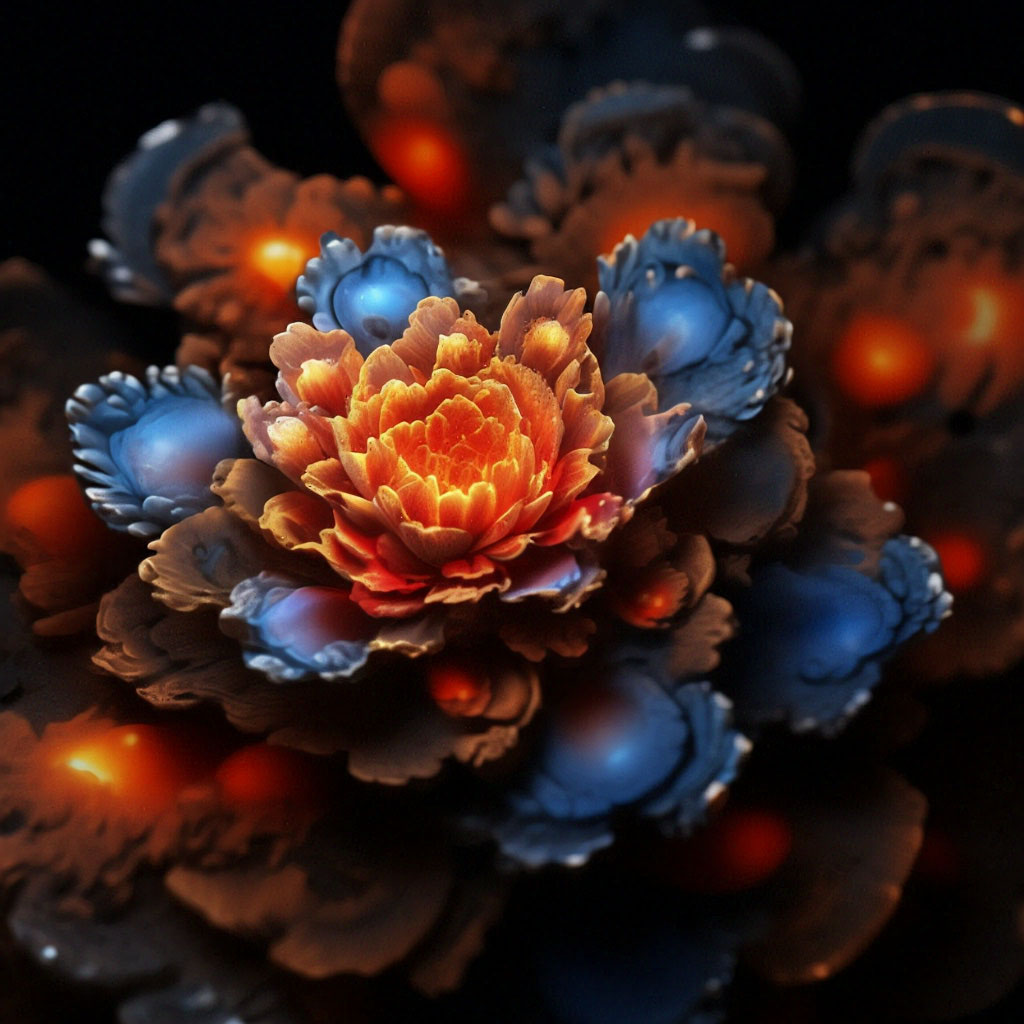 "Fractal "March 8th" in space" — image created in Shedevrum