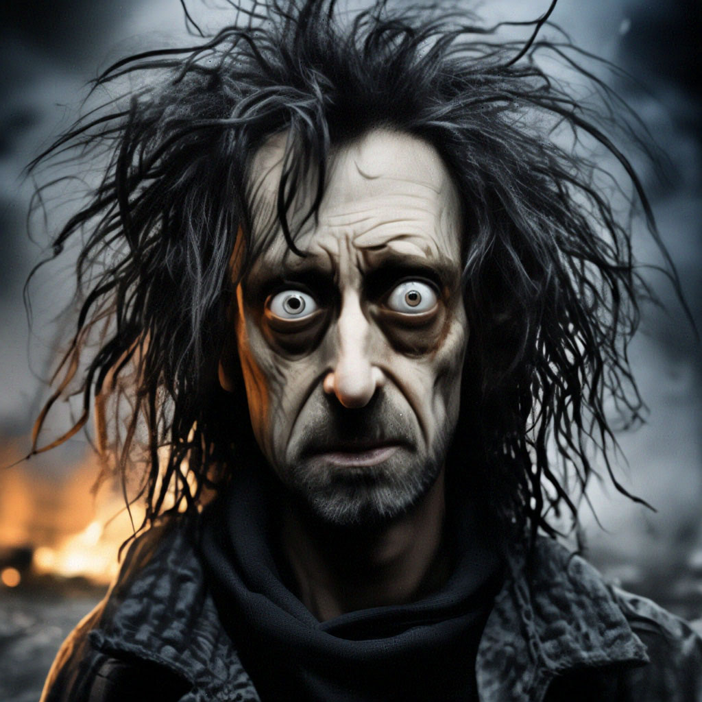 "Funny: he has long, fluffy hair, @g-sh, big round eyes and a small ...