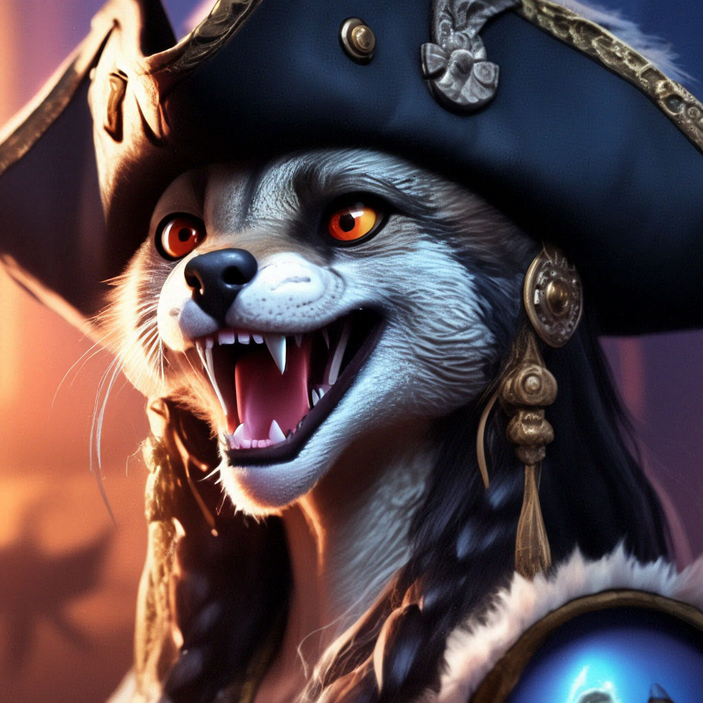 "Marten Pirate Female Pirate Grin …" — image created in Shedevrum