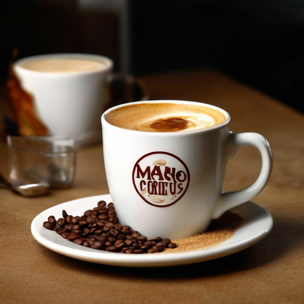 "Café Mario" — imagen creada en Shedevrum