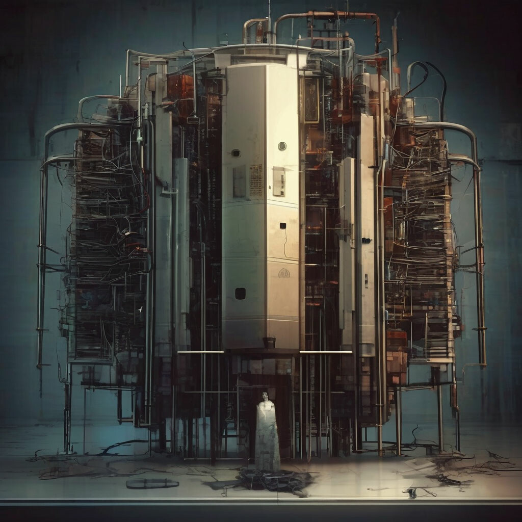 "Scp 062 - Quantum Computer" — image created in Shedevrum