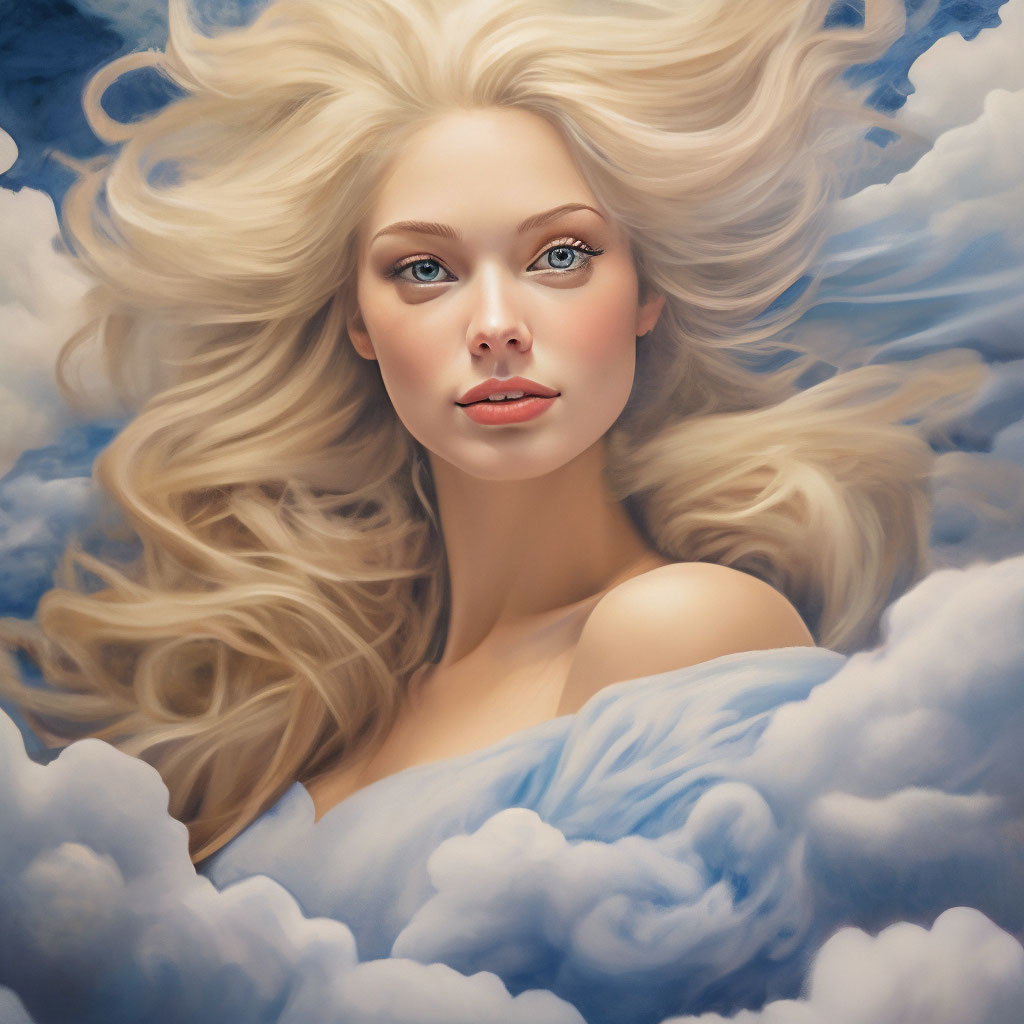 "Lush clouds beautiful eyes, long eyelashes, cloudy blonde hair and ...