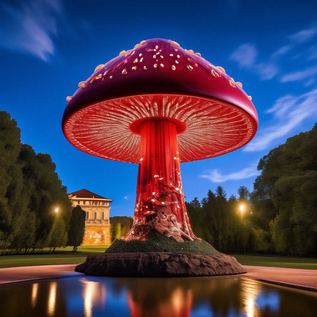 "Imagine stumbling upon 100ft ancient Roman sculpture of a fly agaric ...