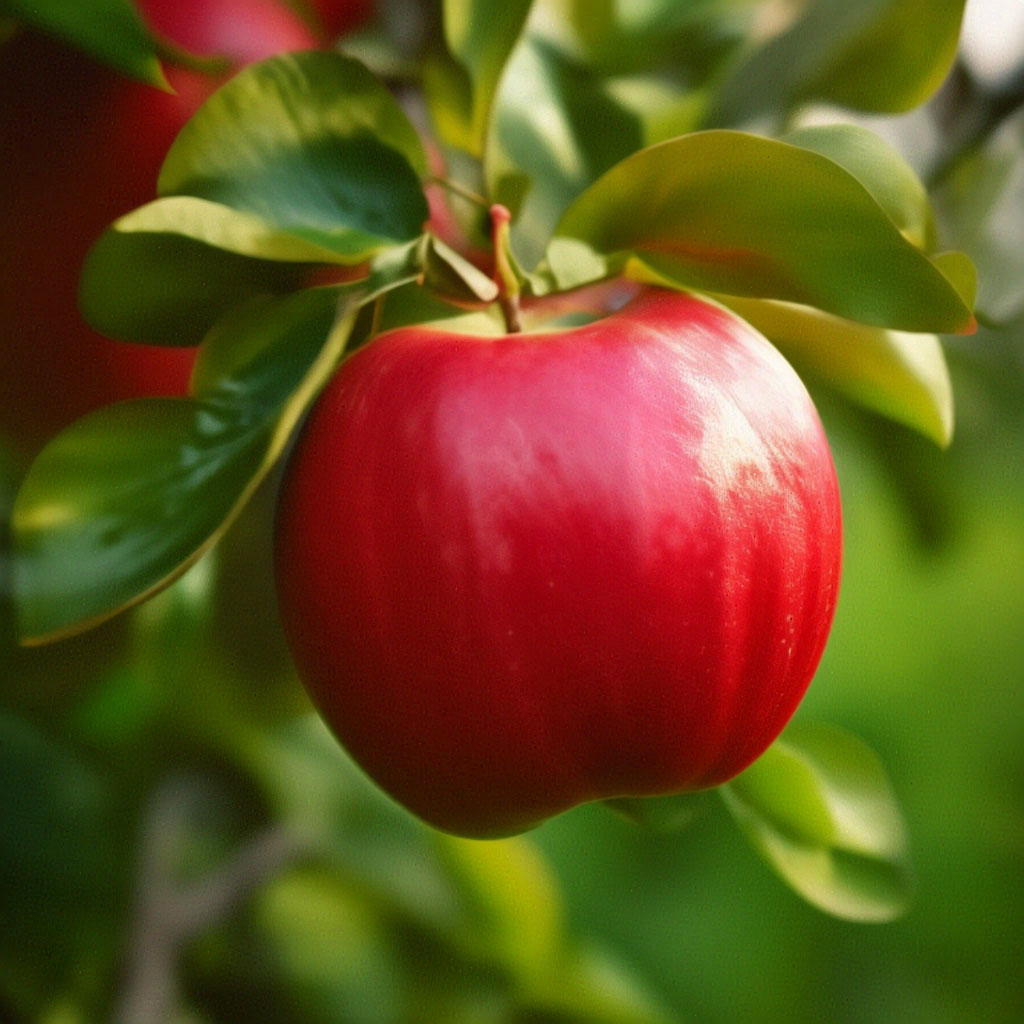 "Apple tree, rejuvenating apples, Photorealism of saturated shades ...