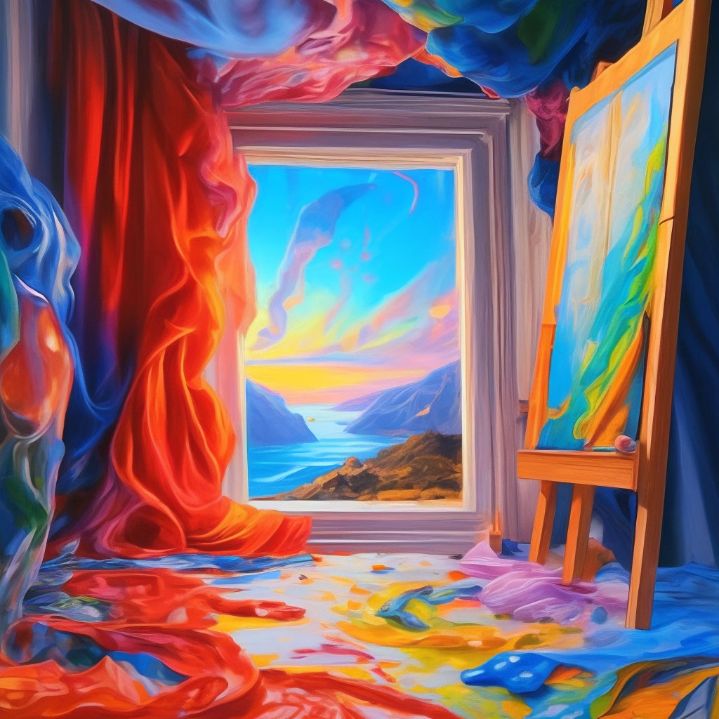 "Painting, inside a painting, inside which there is still a painting ...