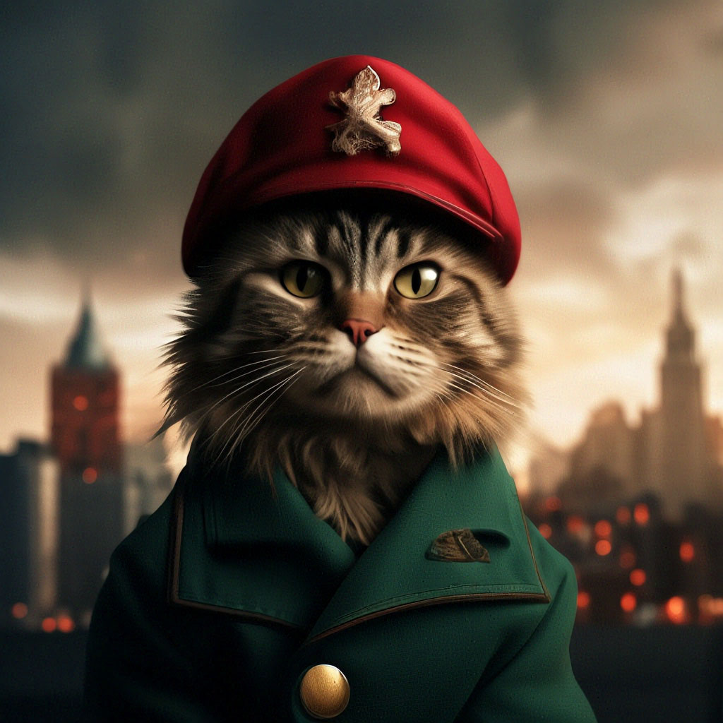 "The cat of the USSR" — image created in Shedevrum