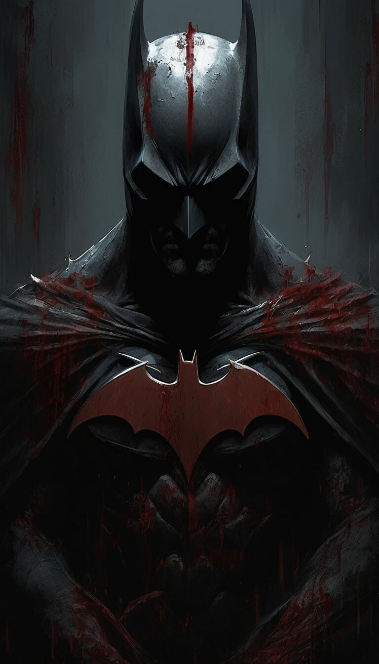 "BloodBatman,dark art," — image created in Shedevrum