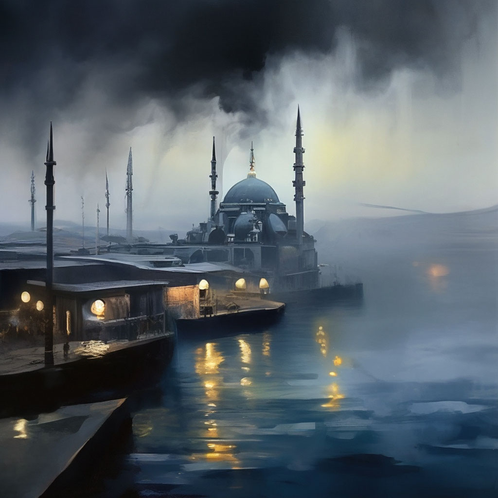 "Istanbul, night, fog. MAY YOUR POSTS BE PRESERVED. interesting dreams ...
