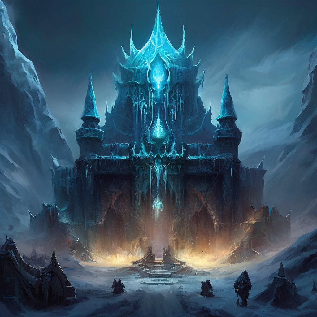 "Citadel of the Ice Crown Northrend …" — image created in Shedevrum