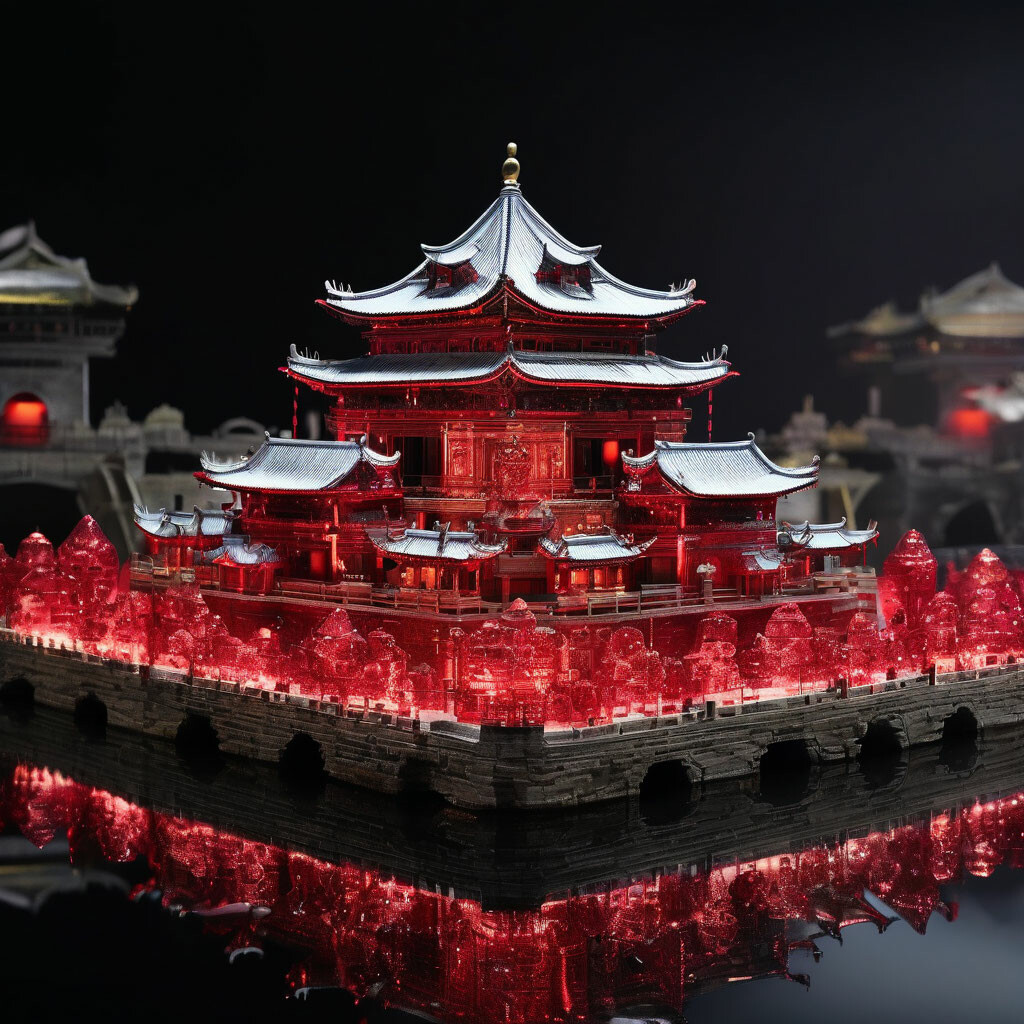 "The ruby decoration reflects the …" — image created in Shedevrum