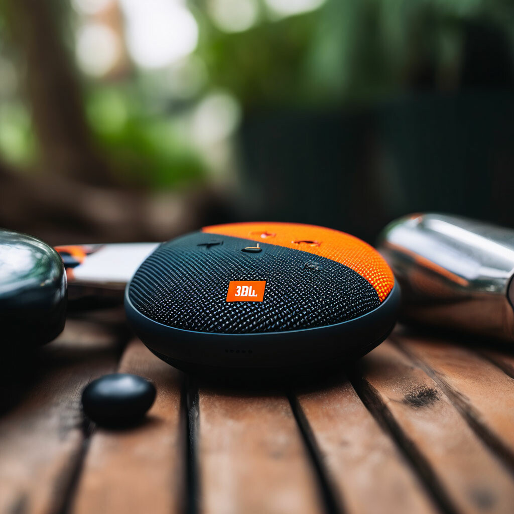 "JBL CLIP 4 column" — image created in Shedevrum