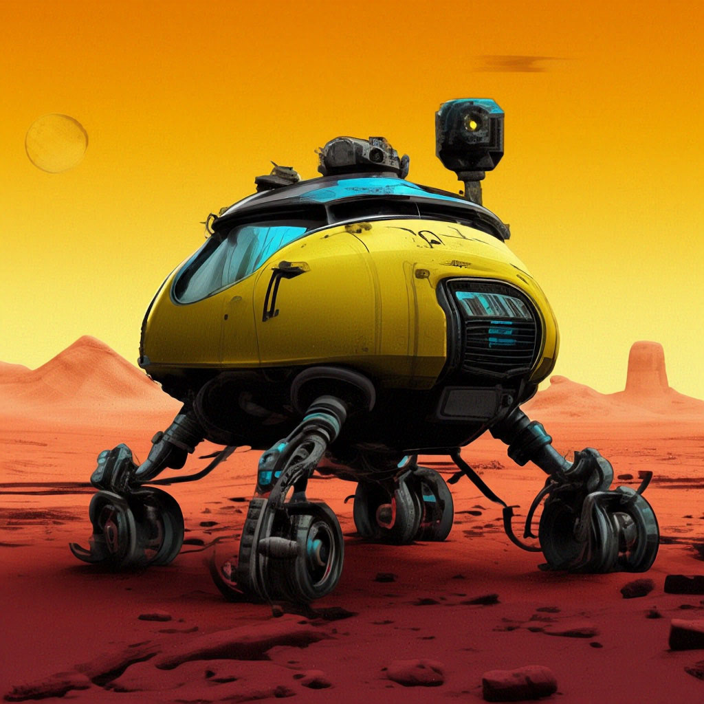 "♾️ minimalism Mars Rover Sci-fi Comics program Softreality The ...