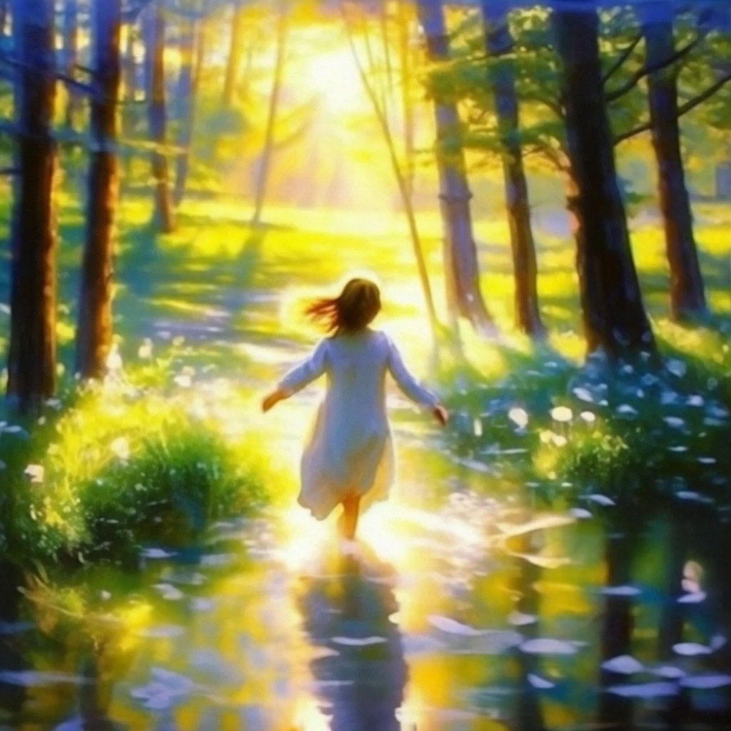 "Light... awakens nature. Carrying Into the world of joy, mischief ...