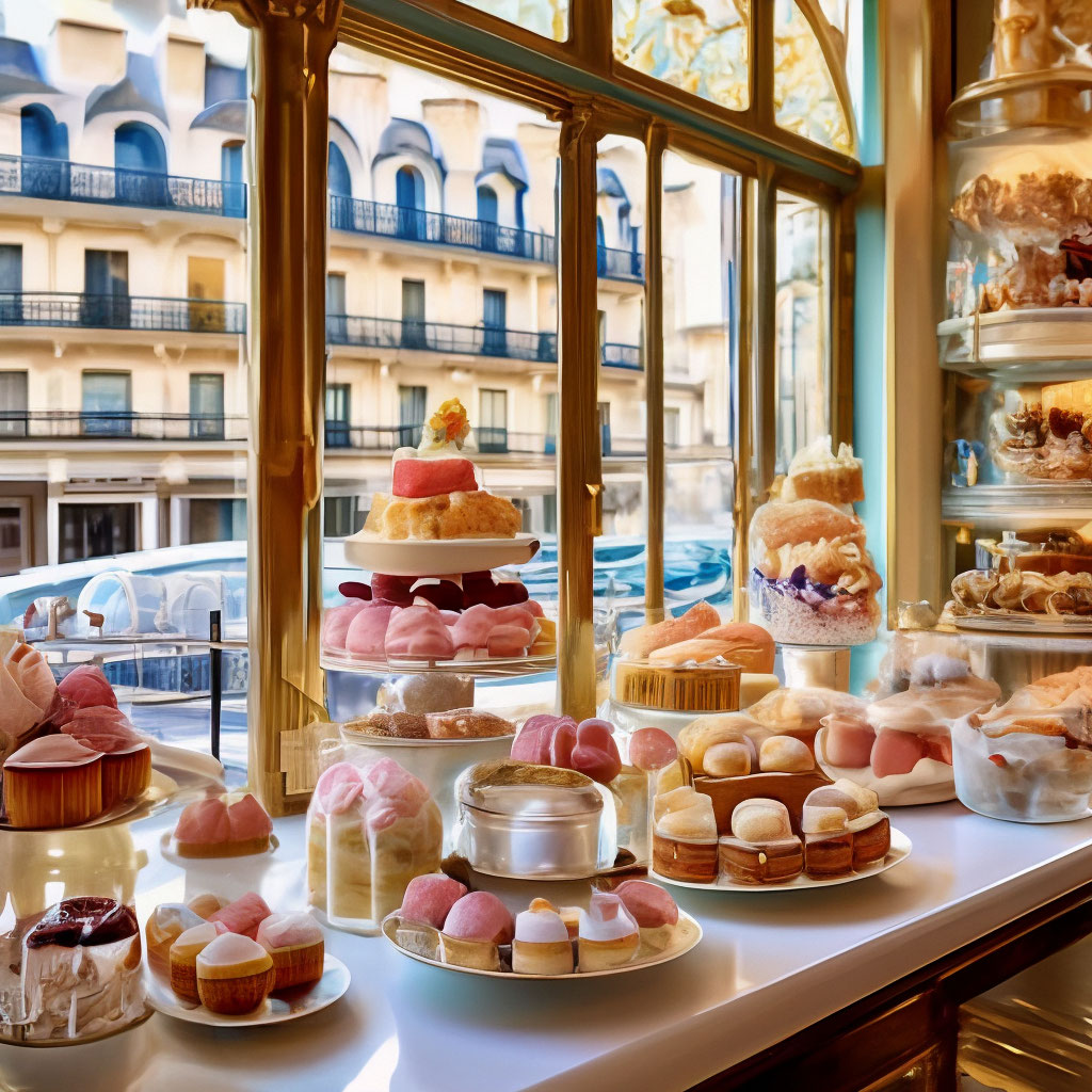 "The legendary pastry shop in Paris (Angelina), in the windows and on ...