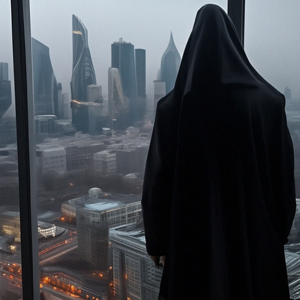 "The Secret City, Moscow City, at the panoramic window overlooking ...