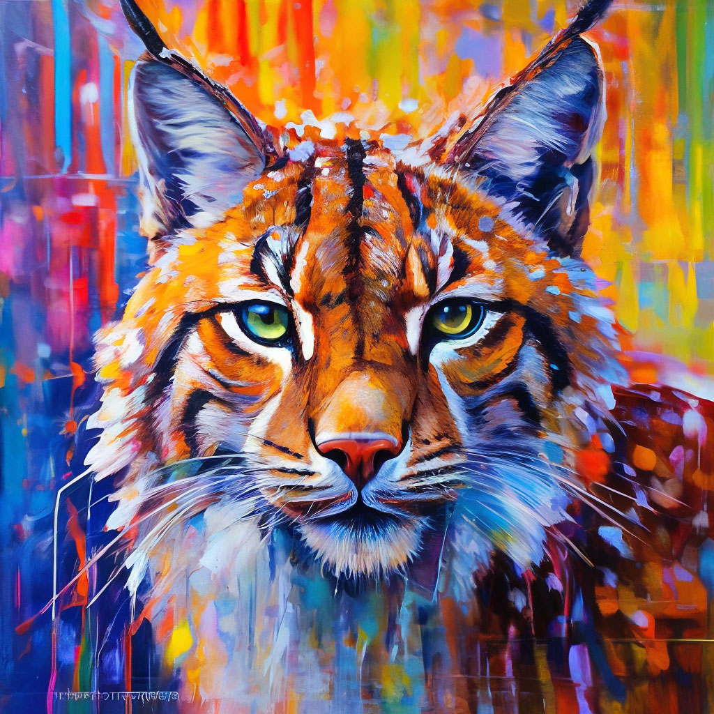 "Oil painting, heavy brushstrokes, paint drips, a breathtaking portrait ...