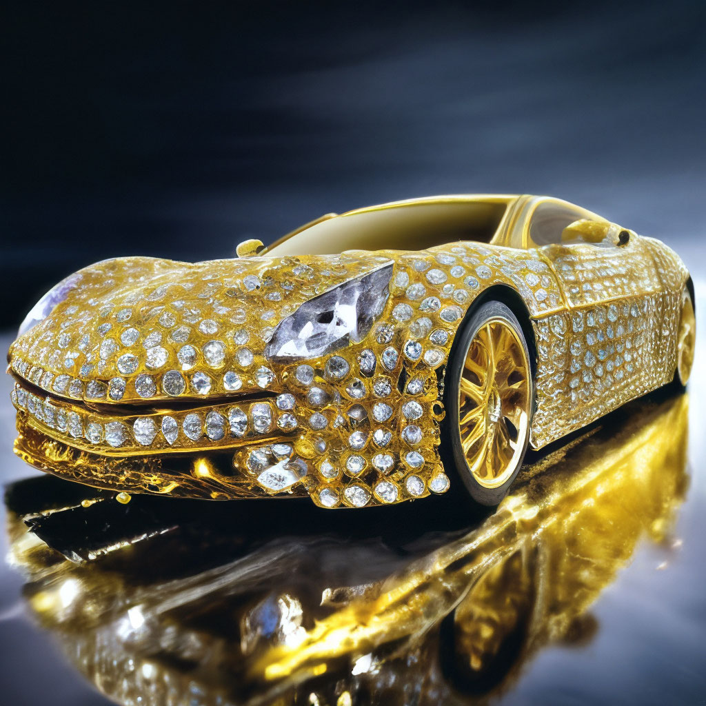 Diamond Gold Lamborghini