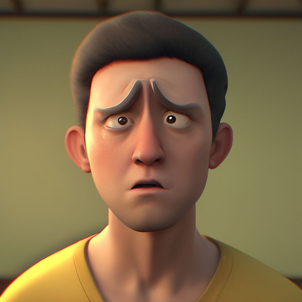 "Boring,,, facial expression" — image created in Shedevrum