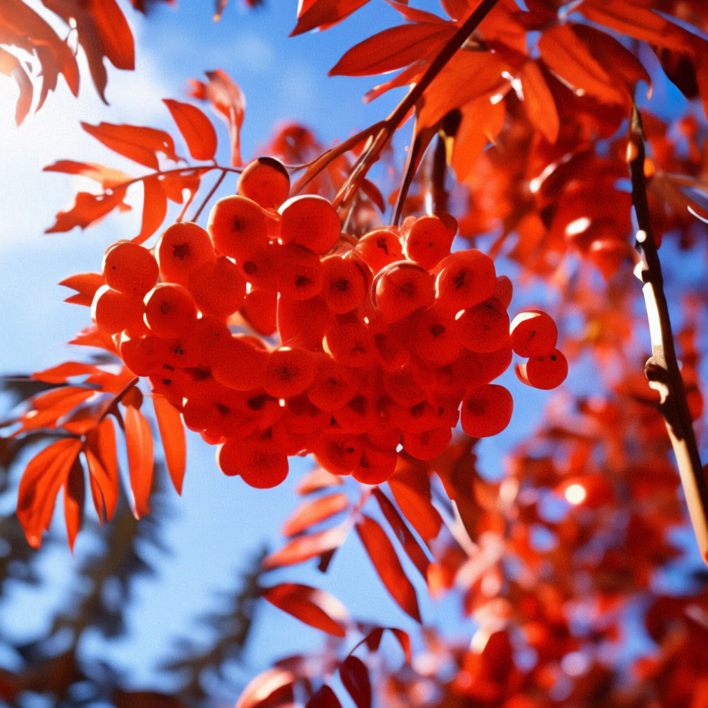 "Photorealism, and only the clusters of mountain ash burn with scarlet ...