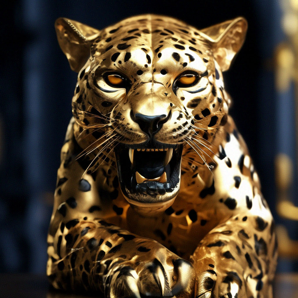 "Made in 3D+HDR+UHD + format from Golden chrysoberyl, the figure of a ...