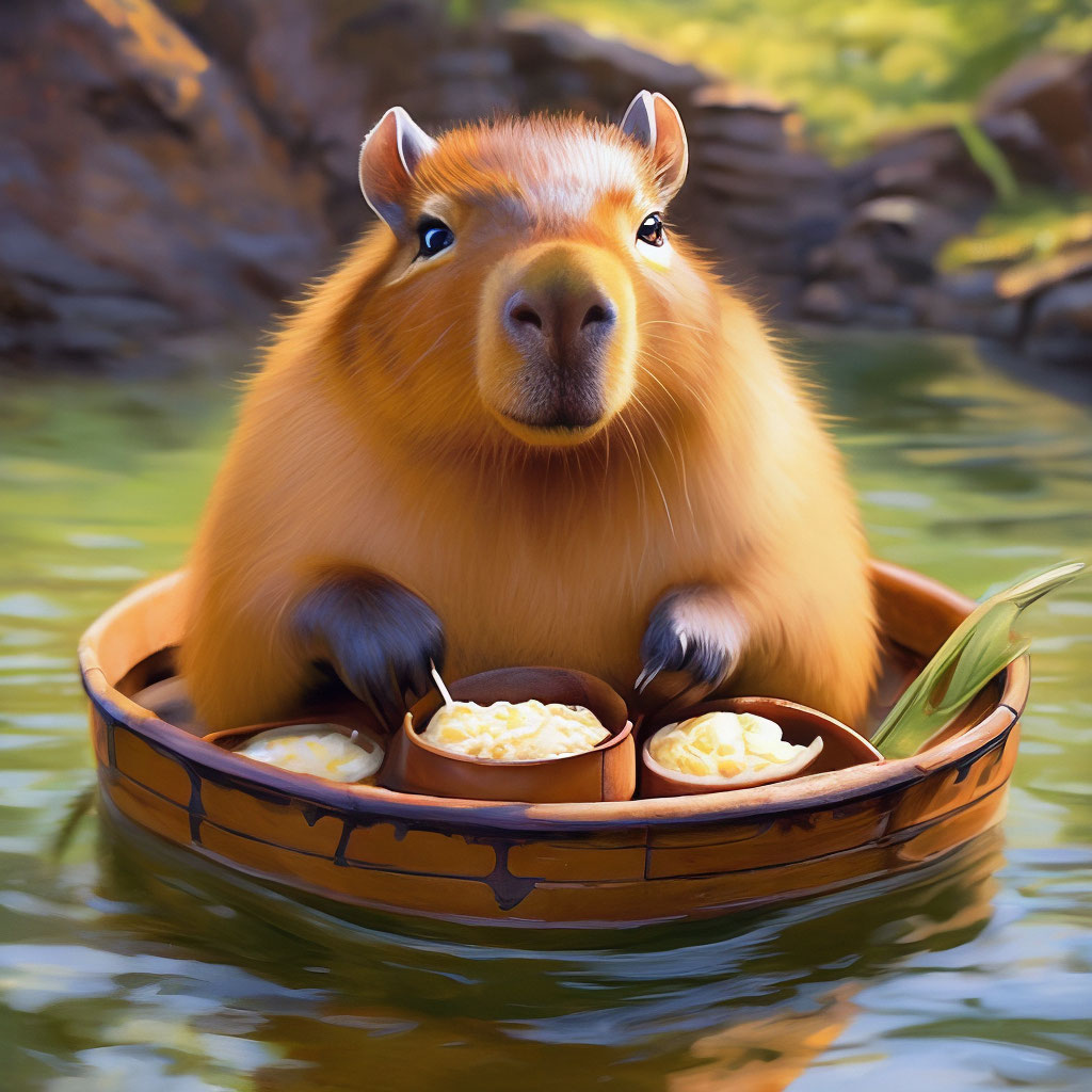 "Capybara Capybara Capybara Capybara Capybara bears dumplings in ...