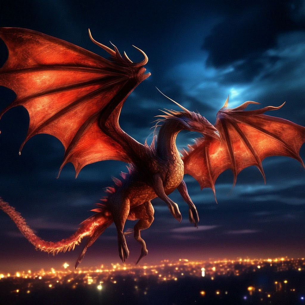 "Hypernatural! A very beautiful invisible dragon is flying through the ...