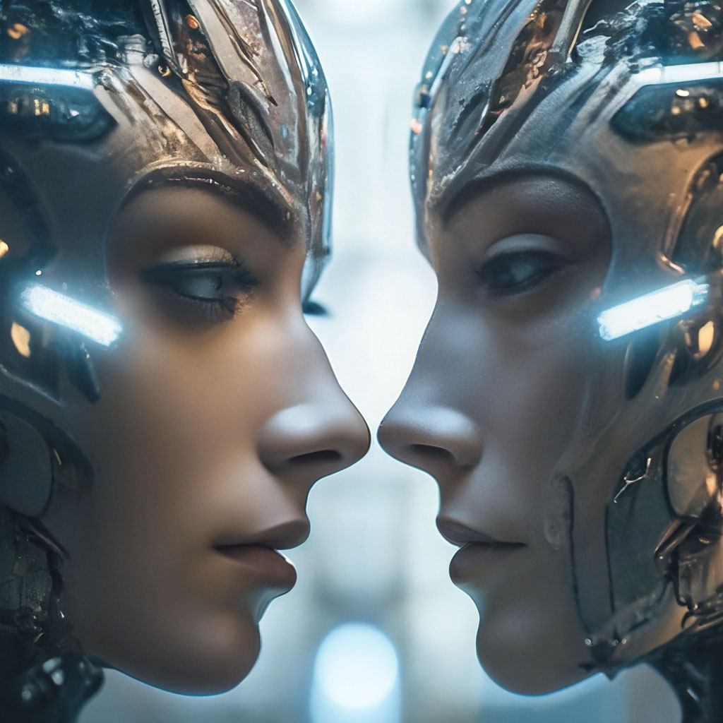 "Two eyes of superintelligence., aesthetically pleasing, beautiful ...