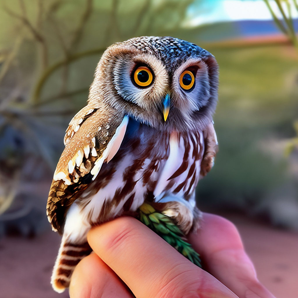 "The elf owl is the tiniest owl the size of a sparrow: its body length ...