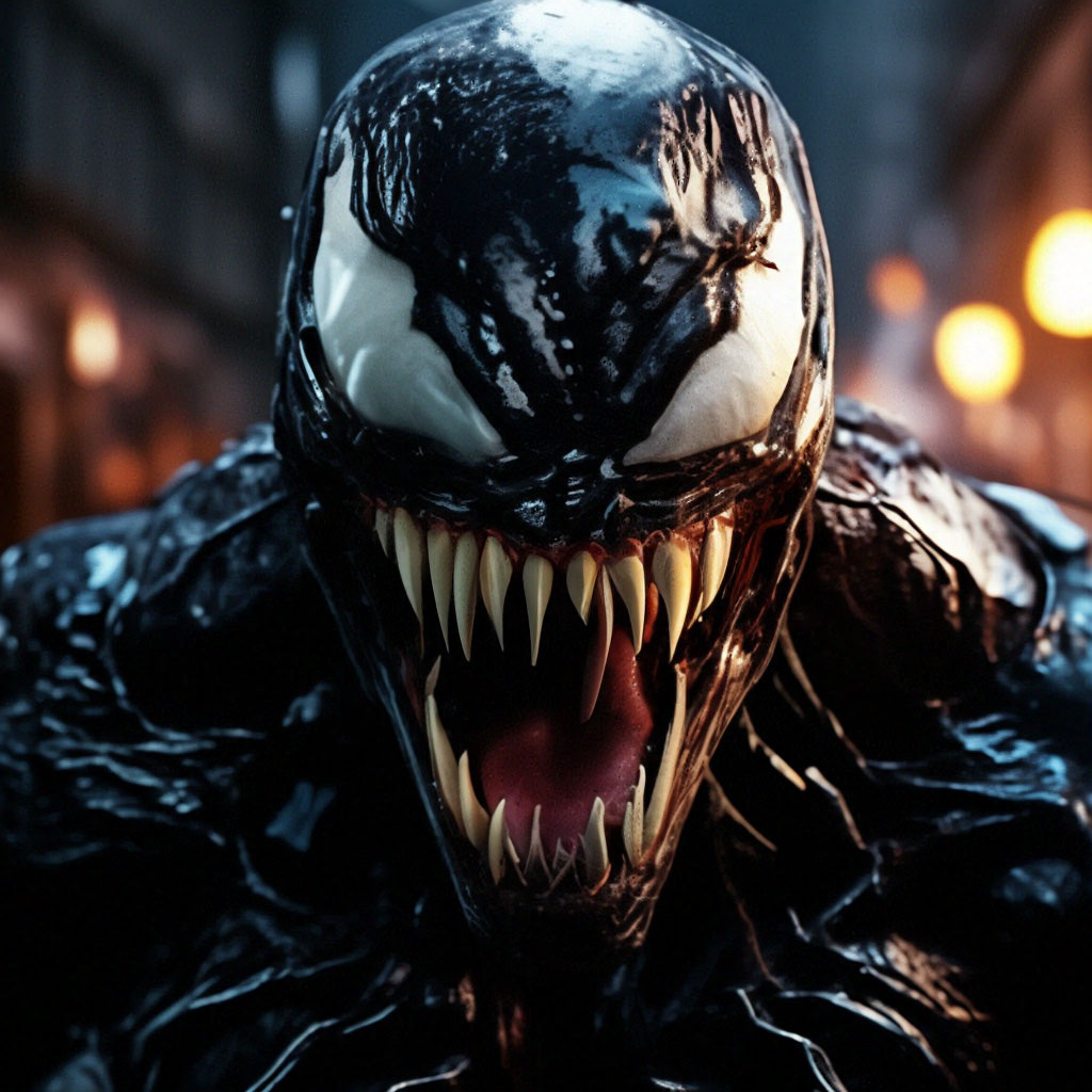 "Venom,4K,HDR,UHD,8K,Realistic" — image created in Shedevrum