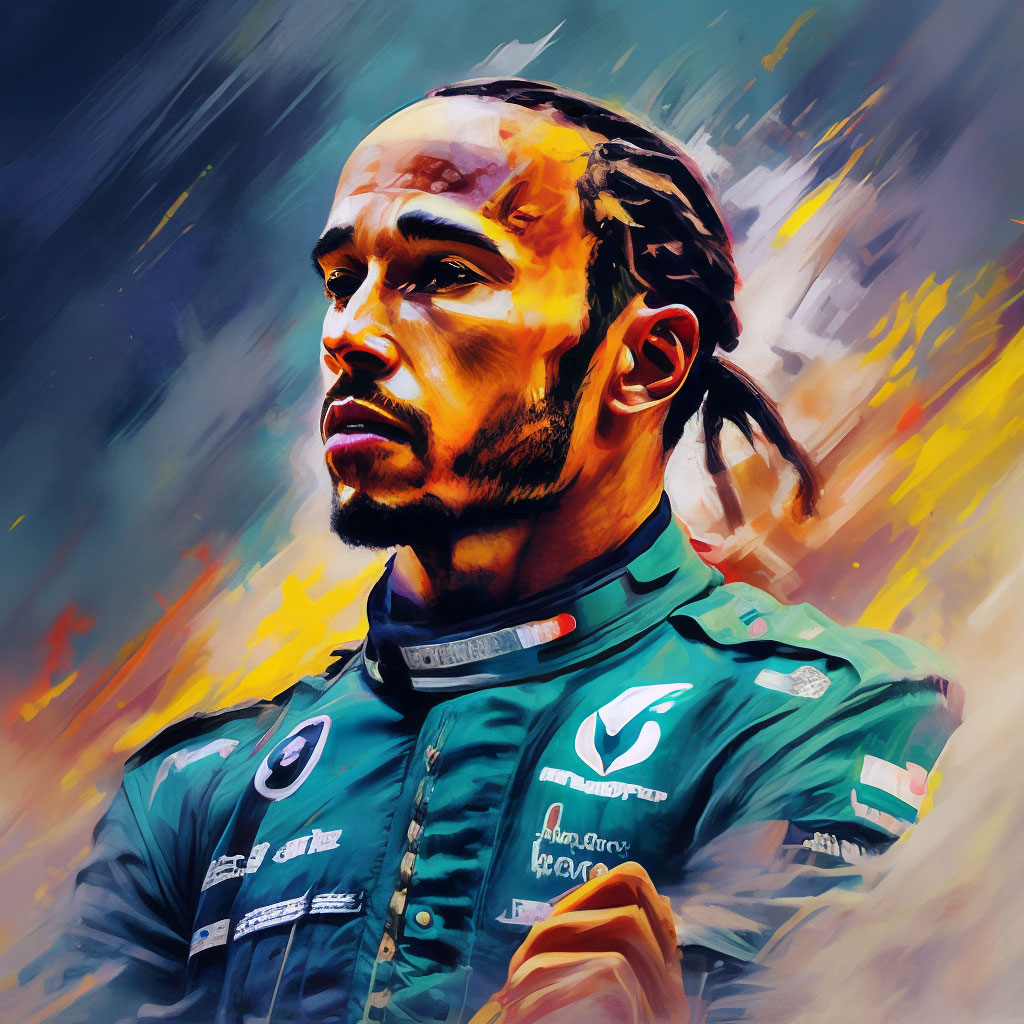 "Lewis Hamilton" — image created in Shedevrum