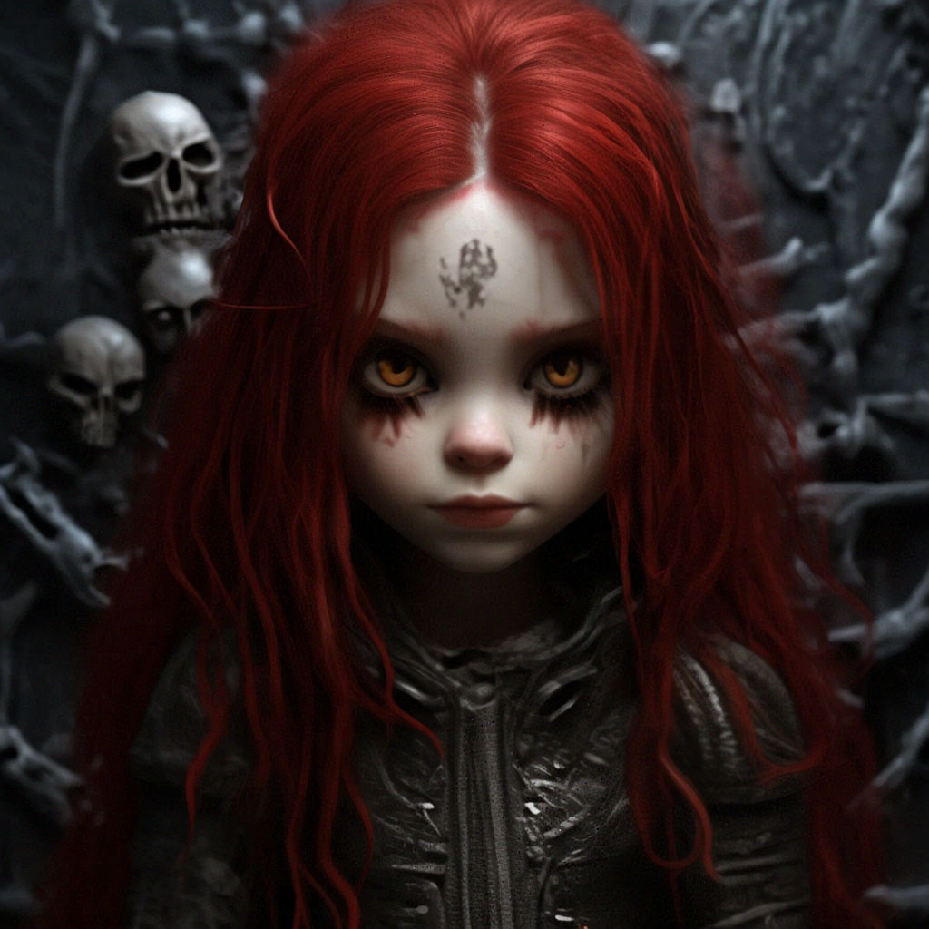 "☠️☠️☠️ Archeage dwarf girl creepy Gothic graffiti, Gothic, horror ...