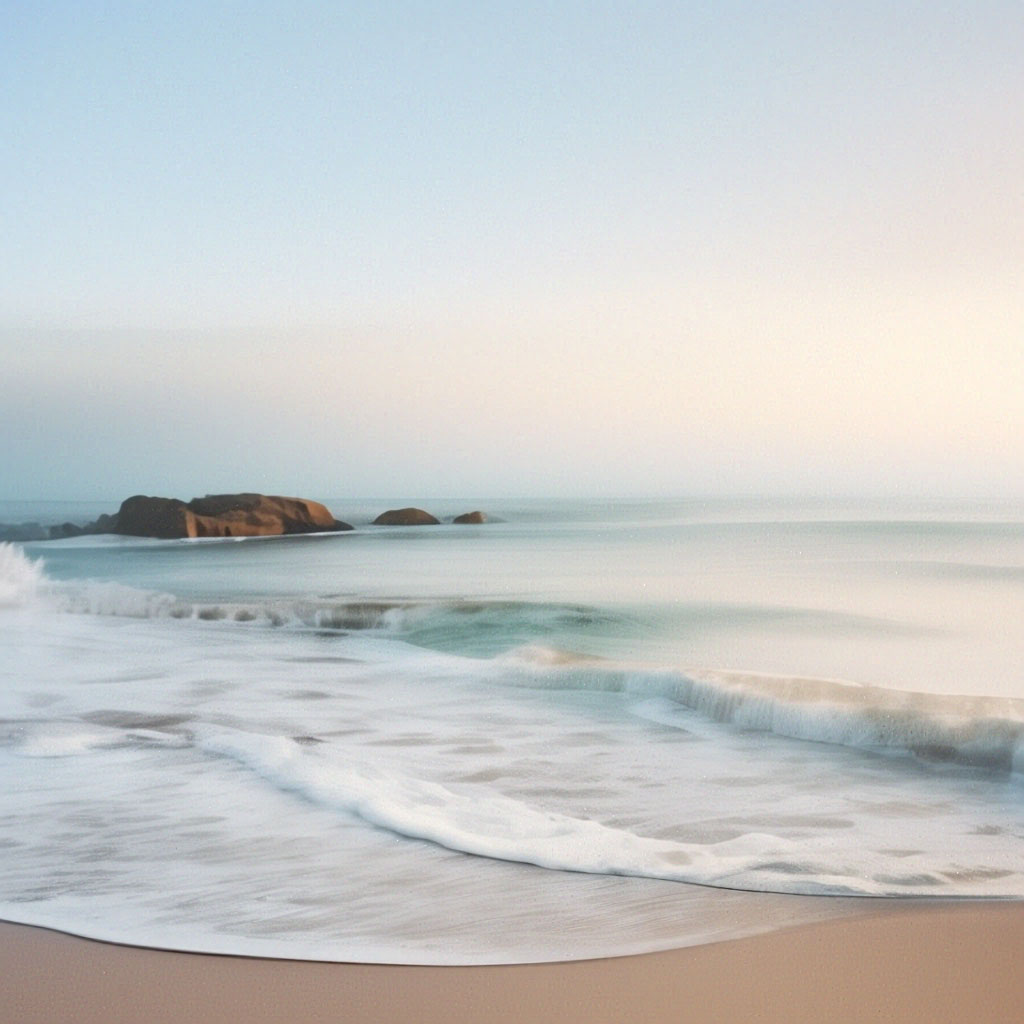 "Calm sea, Art. Incredible digital processing.A very rare shot, a ...