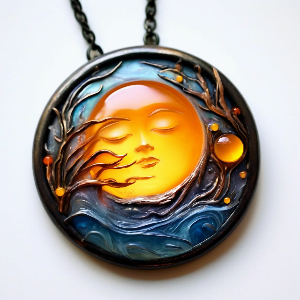 "Jewelry handmade frosted glass botanical art fantasy art wonderful art ...