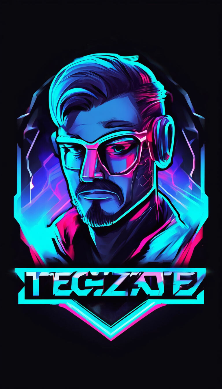 "Logo for the TECH ZONE channel 🔋" — image created in Shedevrum