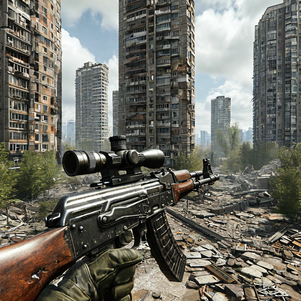 «Call Of Duty от первого лица, высокая детализация AK-74M, высокая ...