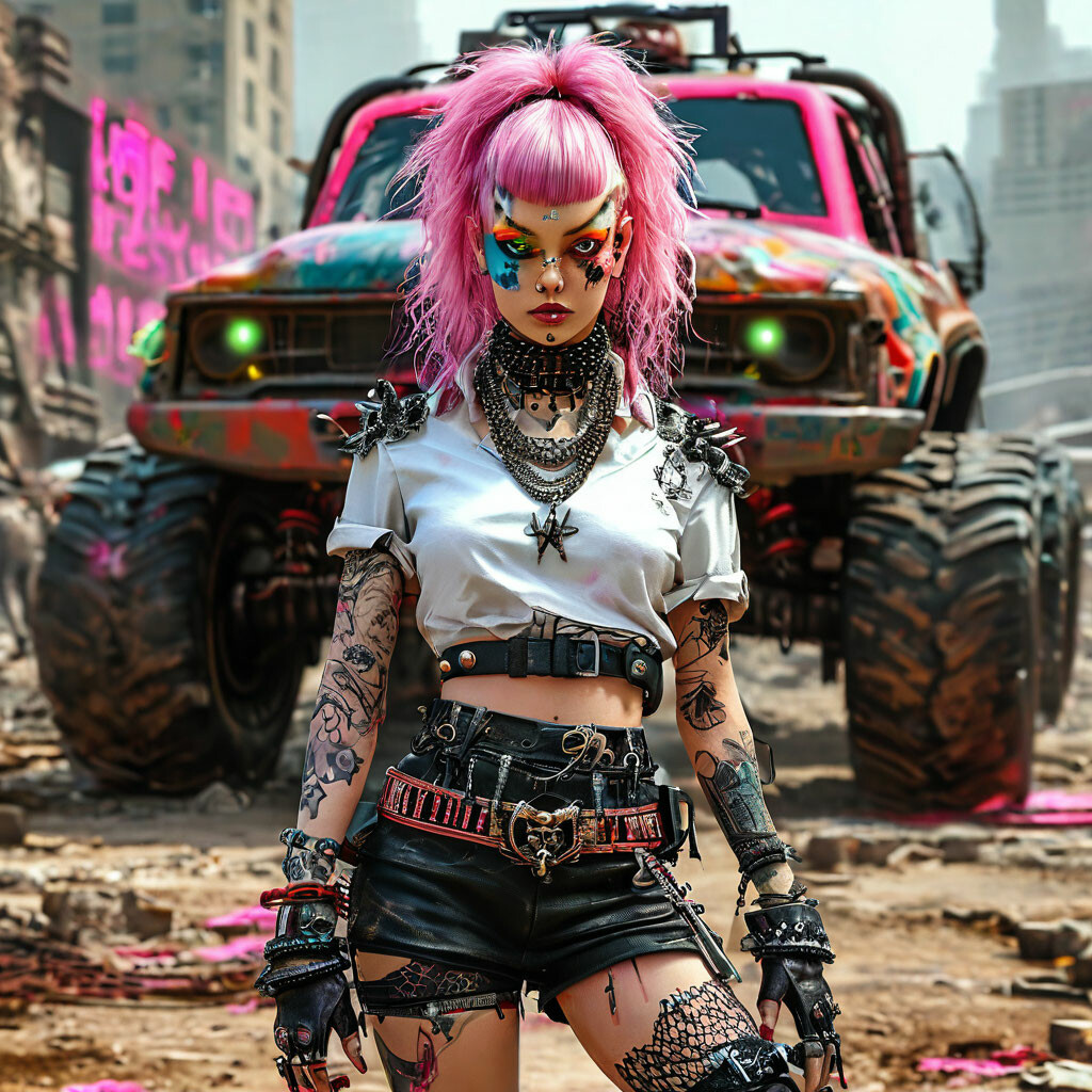 "Necro racer is far from the neon evil cyber monster truck with spikes ...