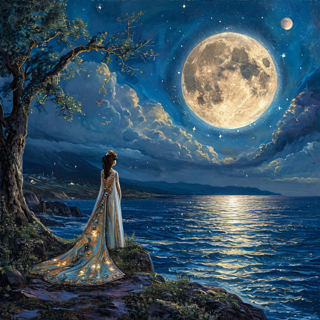 "There is a princess across the sea, There is light in the daytime..The ...