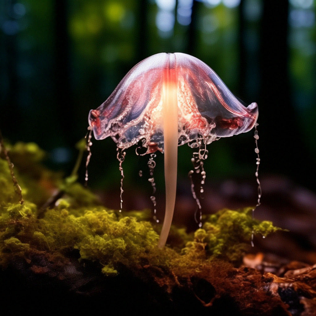 "The glass underground flower, which was discovered by Japanese ...