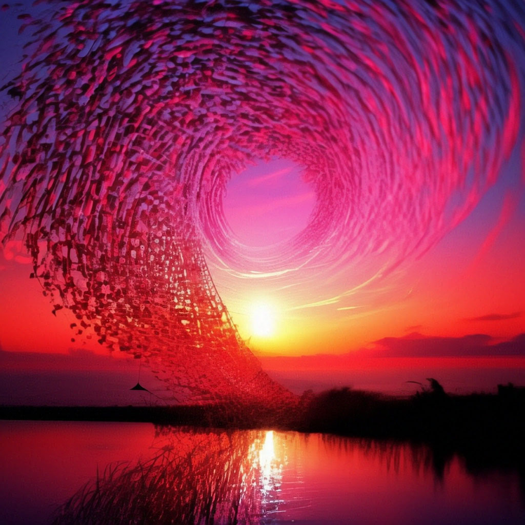 "Diamond embroidery,bottom illumination,5d,64k,murmuration of birds ...