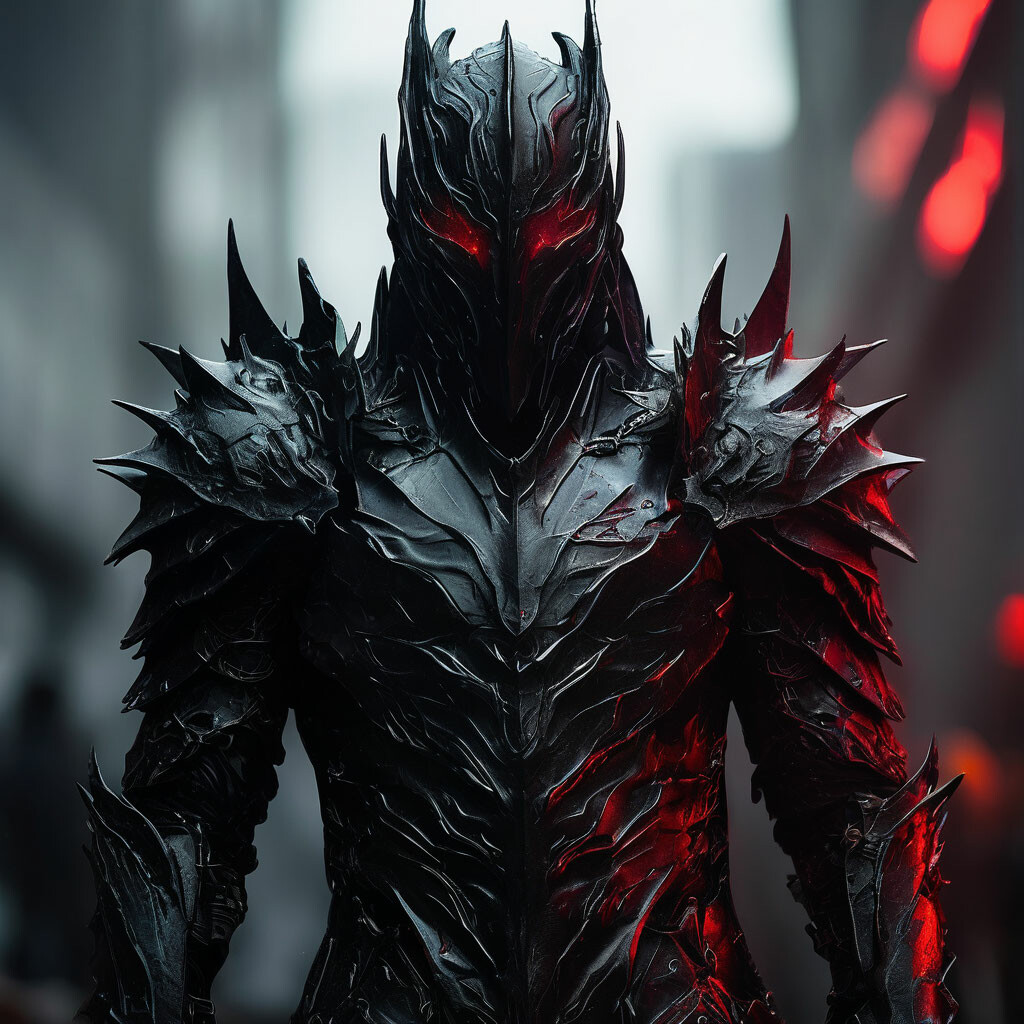 photo, hyperreality the best of the best Sauron without a helmet, a ...
