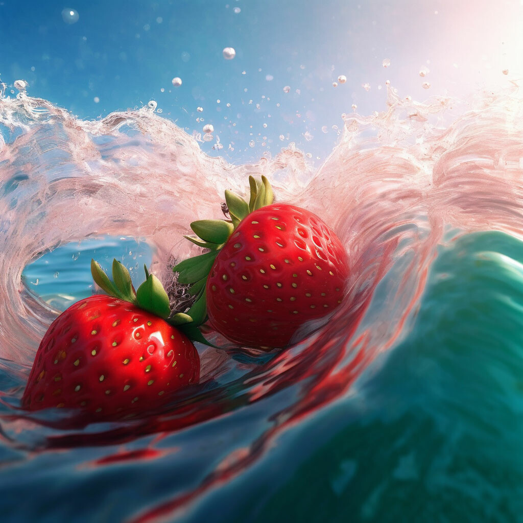 "Strawberry wave at sea 🌊🌊🌊🌊🌊🌊🌊🌊🌊🌊 beautiful, aesthetically …" — image ...