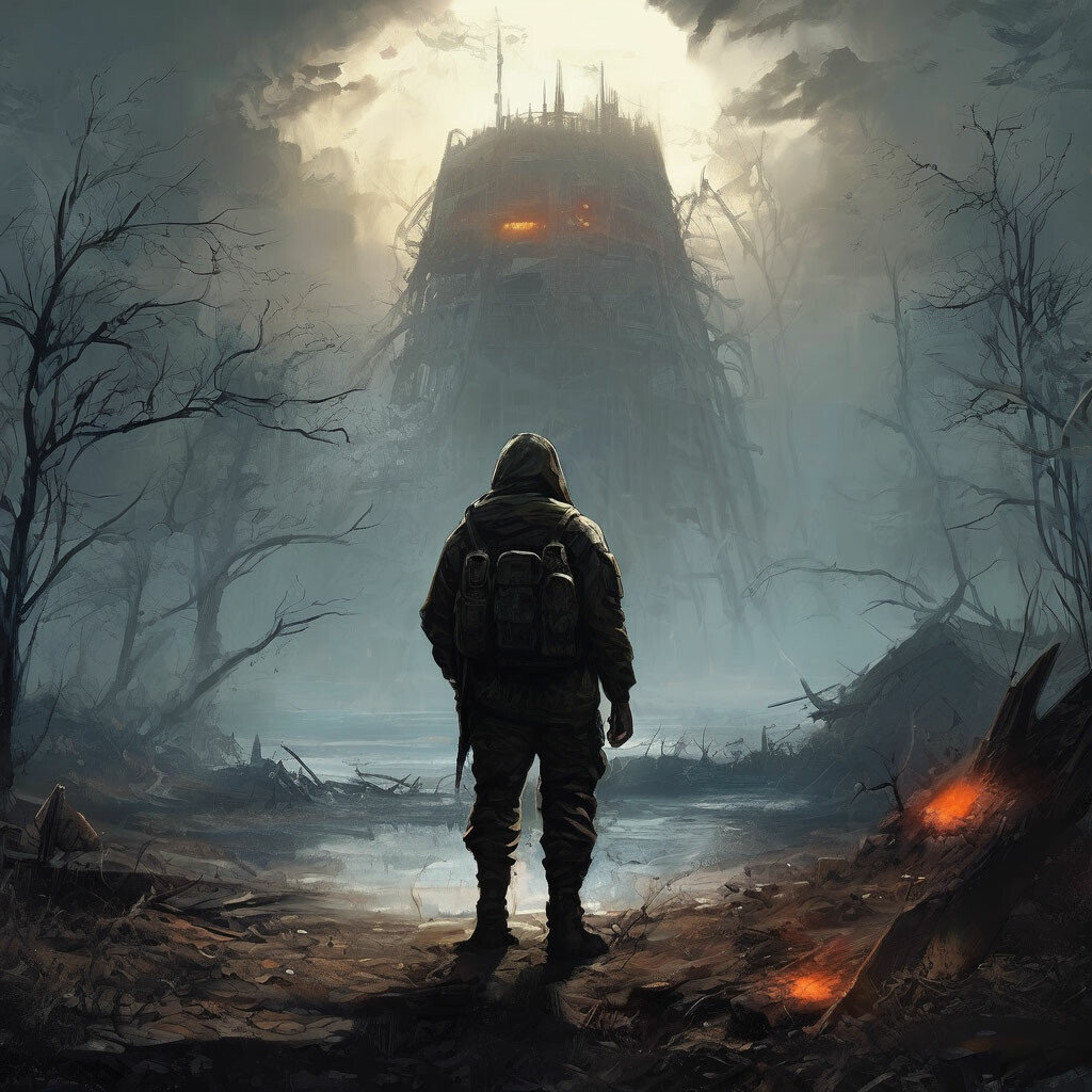 "Stalker fantasy anime Anomaly Brutality" — image created in Shedevrum