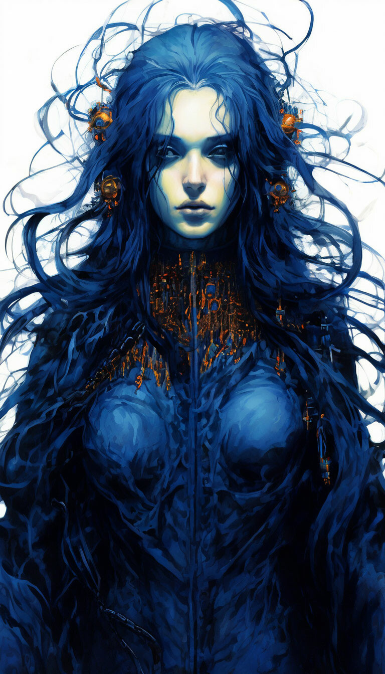 "Primordial horror The Inky Abyss Drawing by Kojima Ayami Color ...