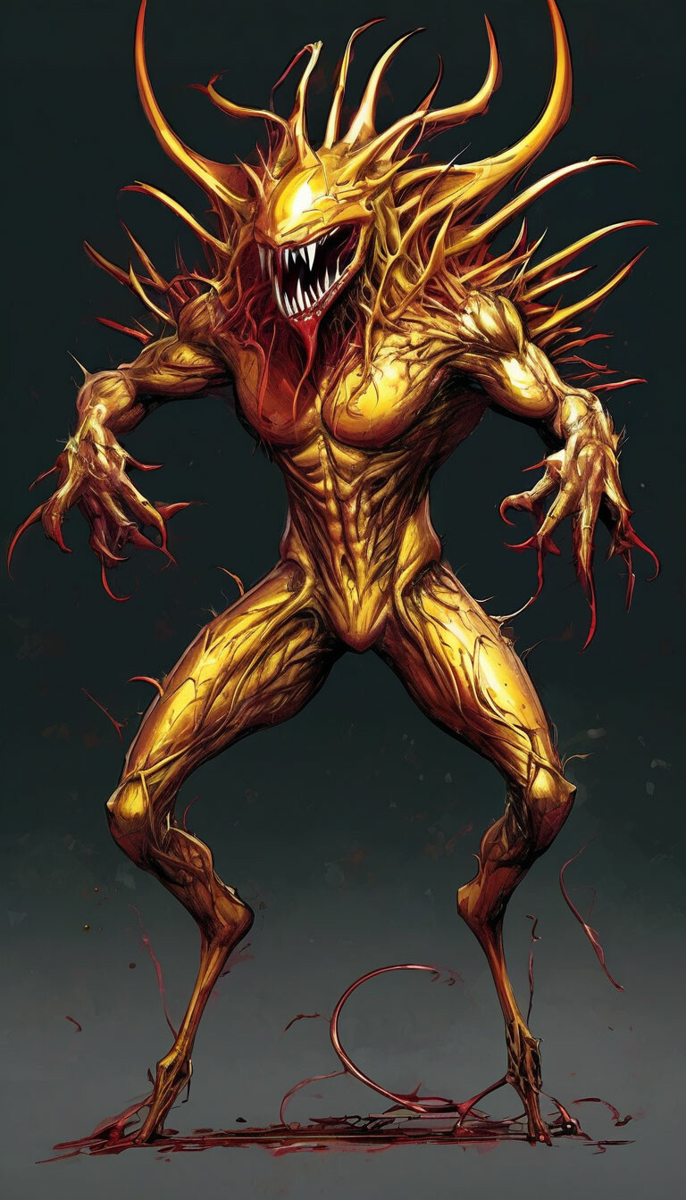"It's time to create a "better" symbiote white and gold symbiosis ...